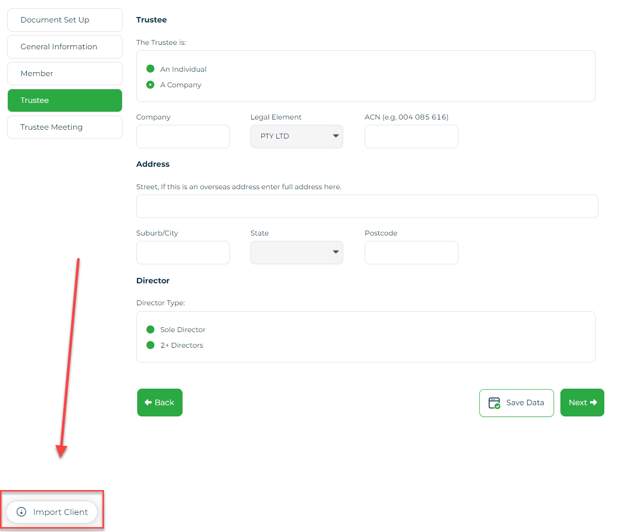 How to import data into an interview from XPM?